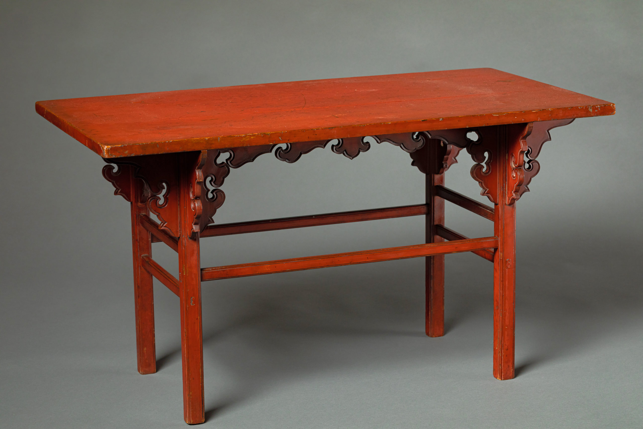 Japanese Negoro Lacquer and Wood Offering Stand - Naga Antiques