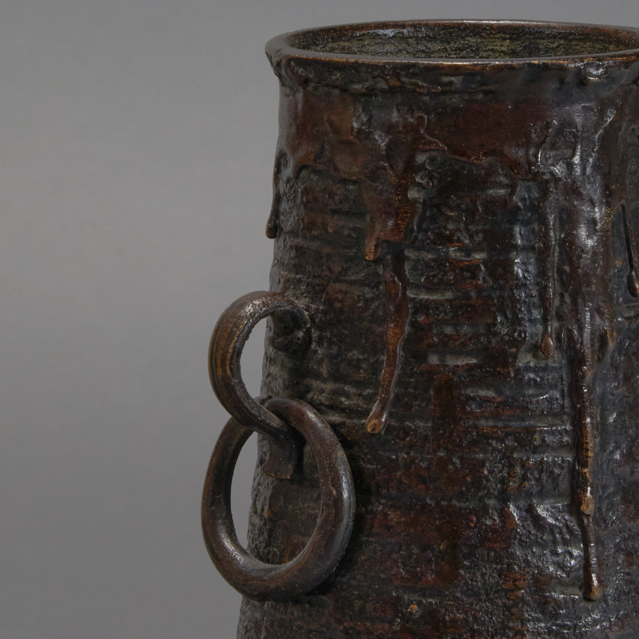 Japanese Bronze Vase - Naga Antiques