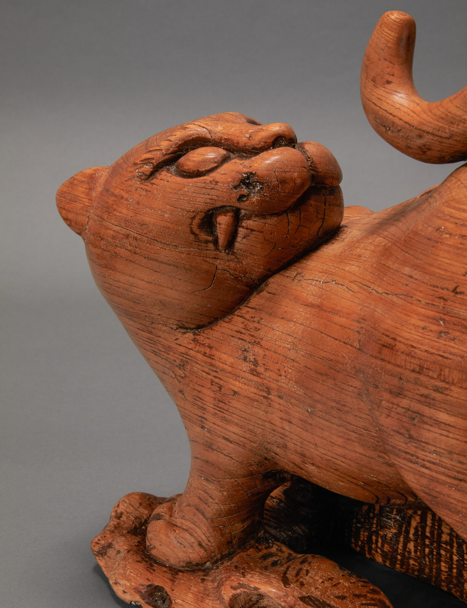 Finely Carved Hardwood Tiger - Naga Antiques