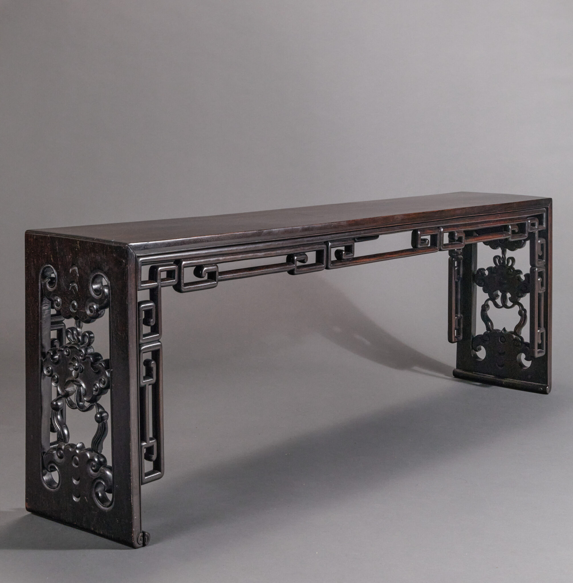Chinese Hand-Carved Hardwood Table - Naga Antiques