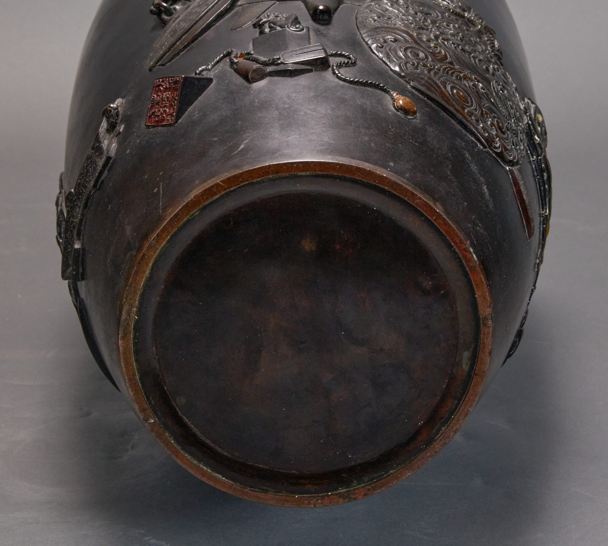 Japanese Bronze Vase - Naga Antiques